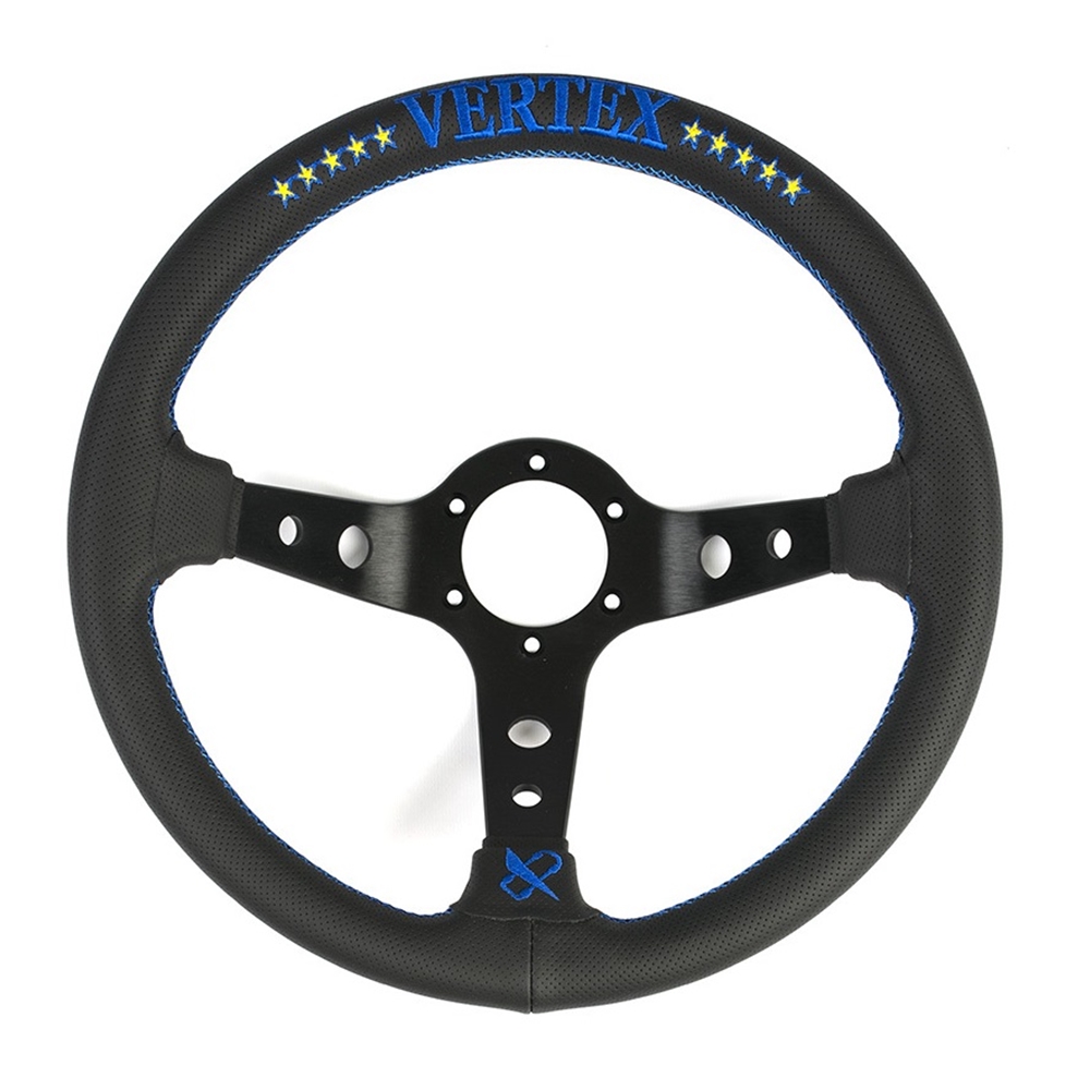 Garage16 - VERTEX STEERING WHEEL 330MM BLUE DEEP DISH *10 STAR EDITION*