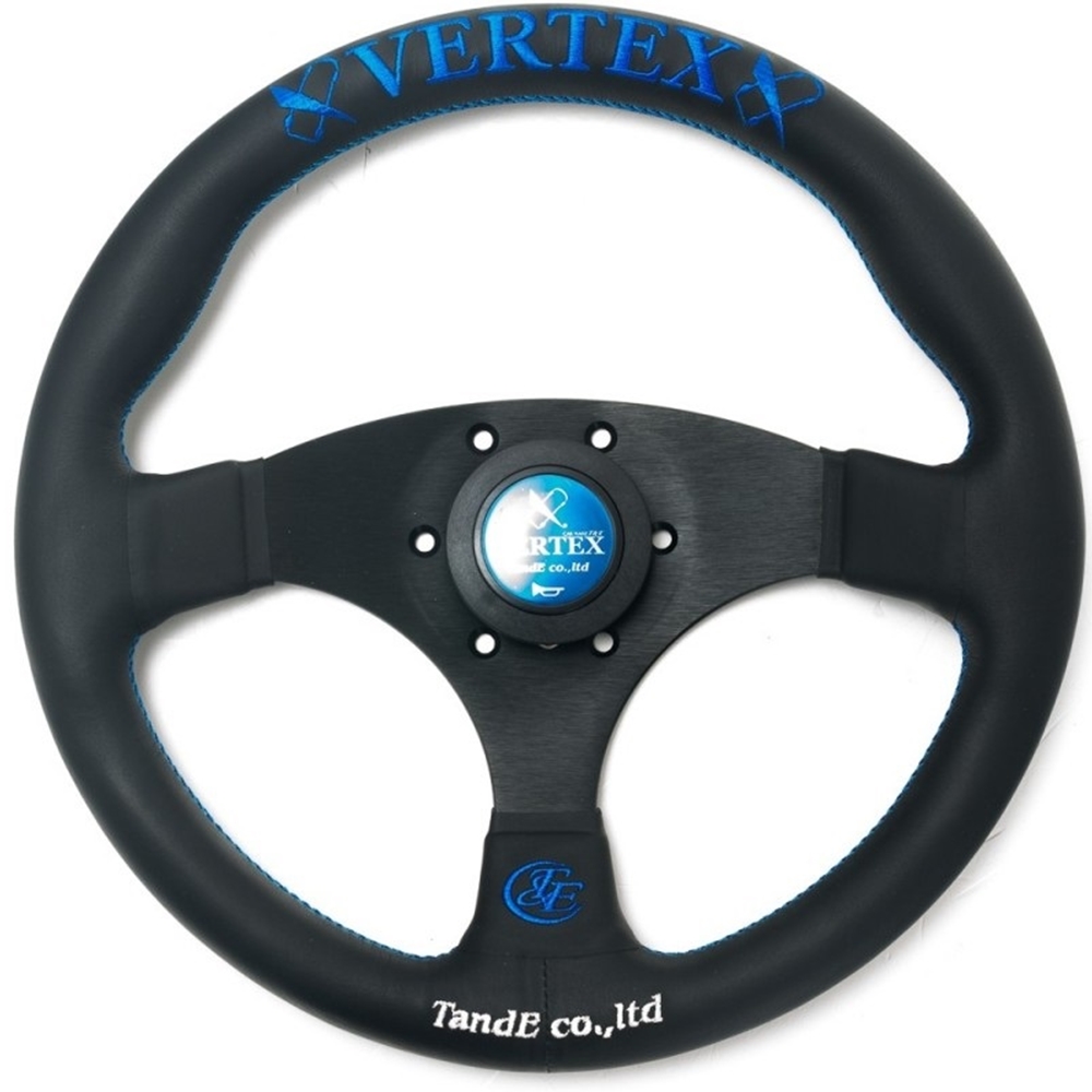 Garage16 - VERTEX STEERING WHEEL ..325MM BLUE ..FLAT
